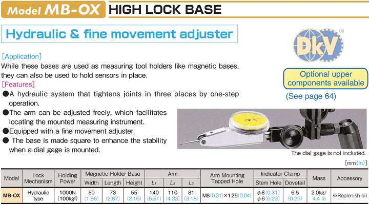 DKV VIET NAM CO.,LTD - Chân đế từ Kanetec MB-OX