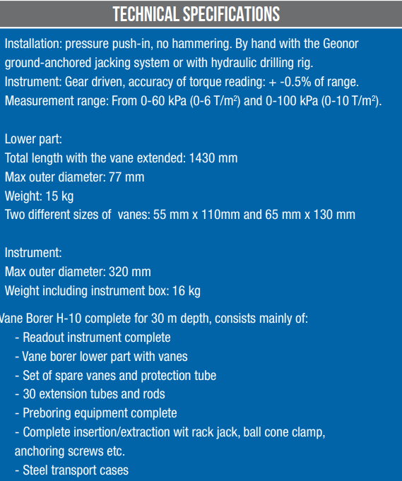 DKV VIET NAM CO.,LTD - Bộ cắt cánh hiện trường Geonor H-10