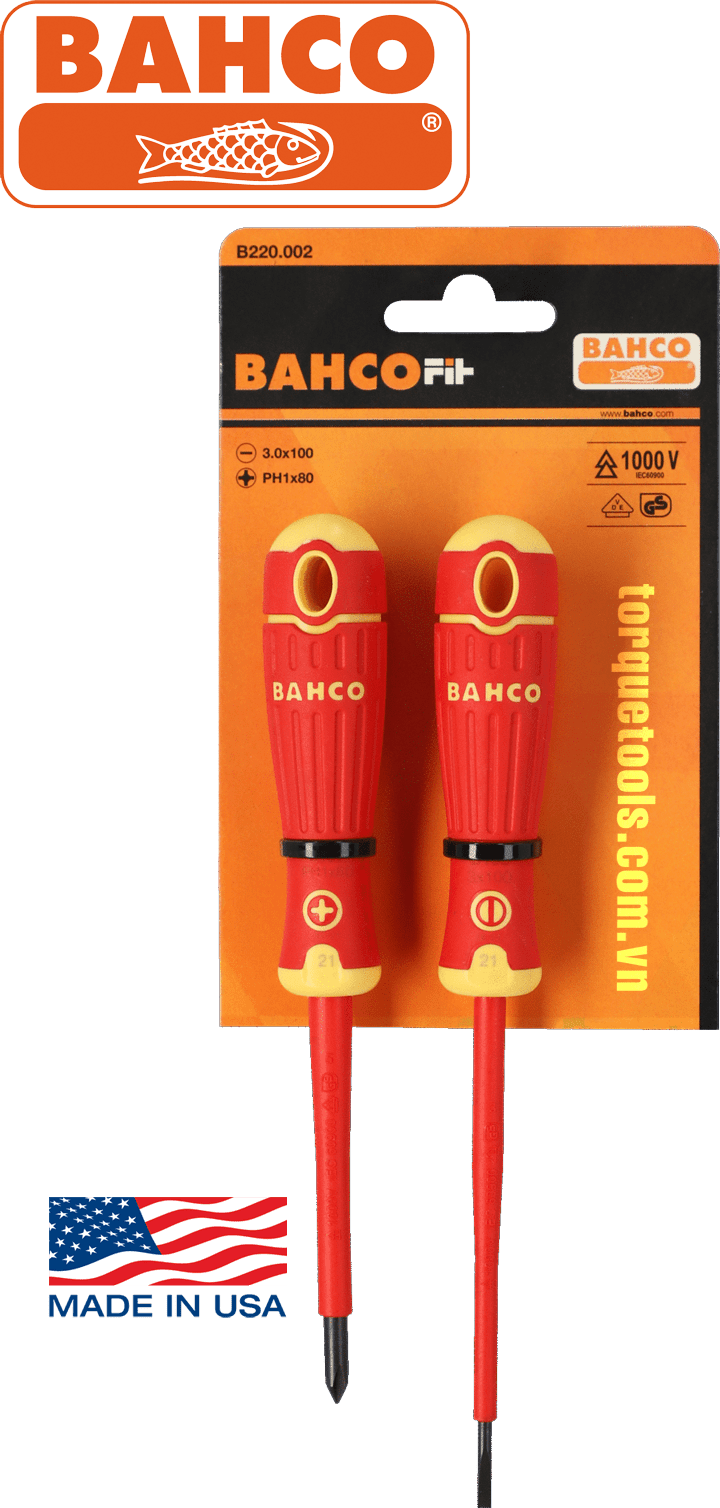 DKV VIET NAM CO.,LTD - Bộ tô vít cách điện Bahco B220.002